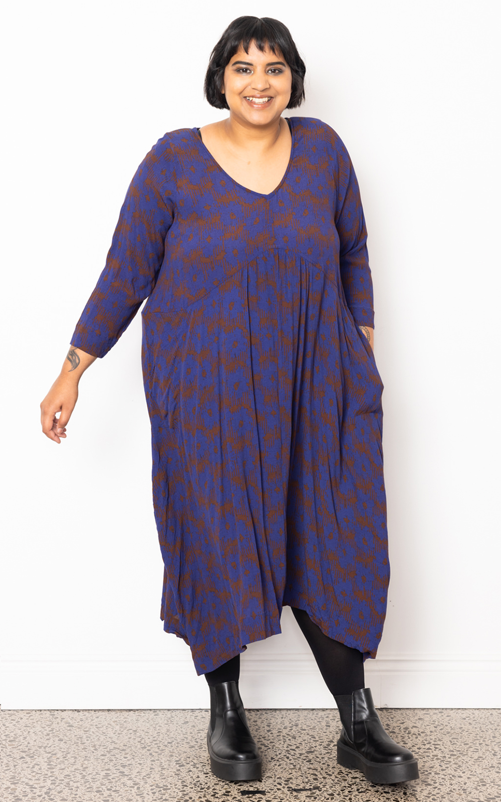 Beth Dress – Zebrano | Designer Clothing NZ