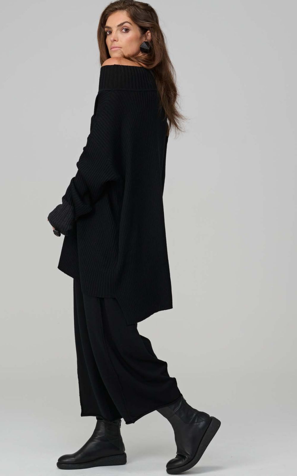 Thaw Two Toned Jumper – Zebrano | Designer Clothing NZ