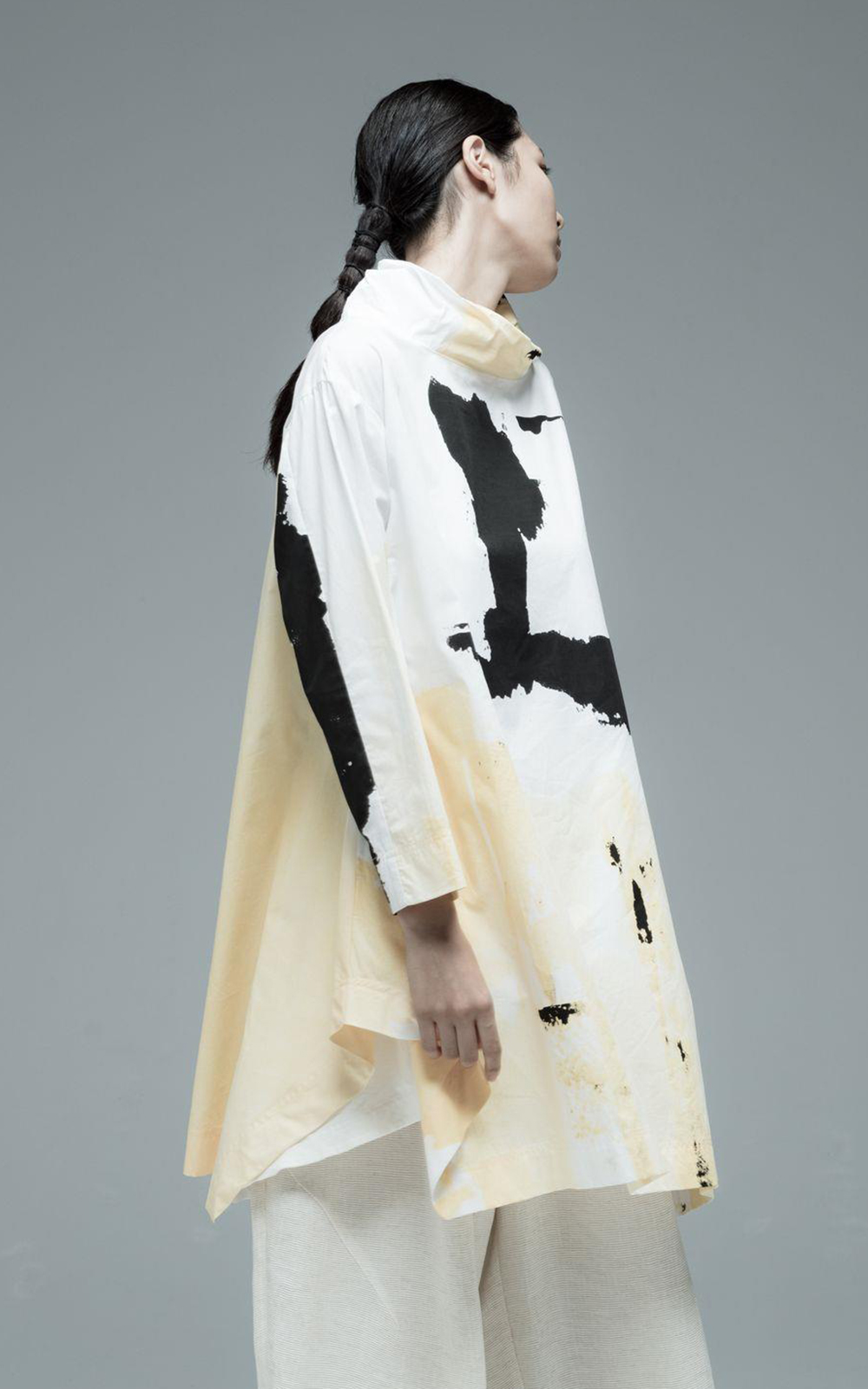 Chiyoko Long Top – Zebrano | Designer Clothing NZ