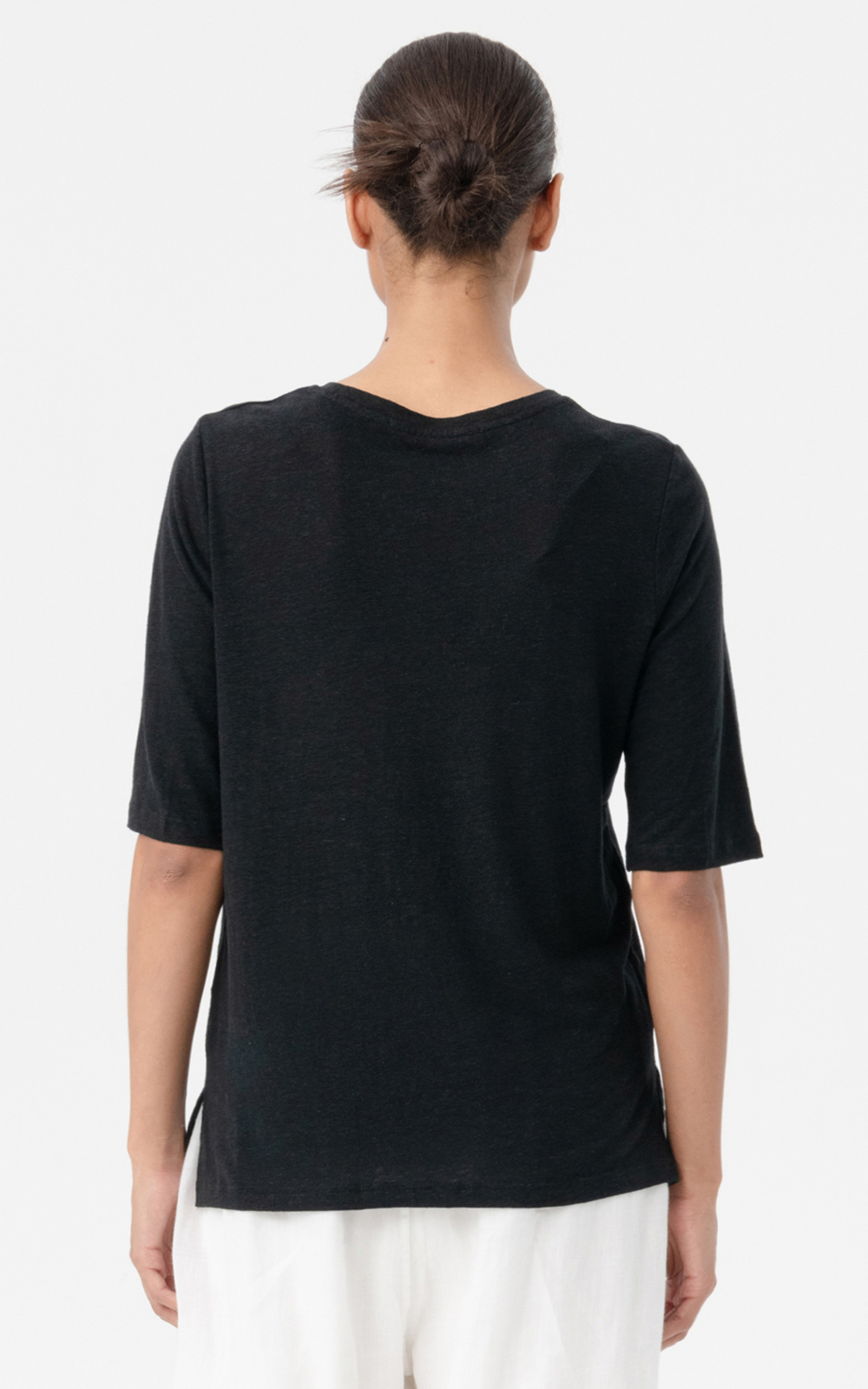 Linen Tee – Zebrano | Designer Clothing NZ