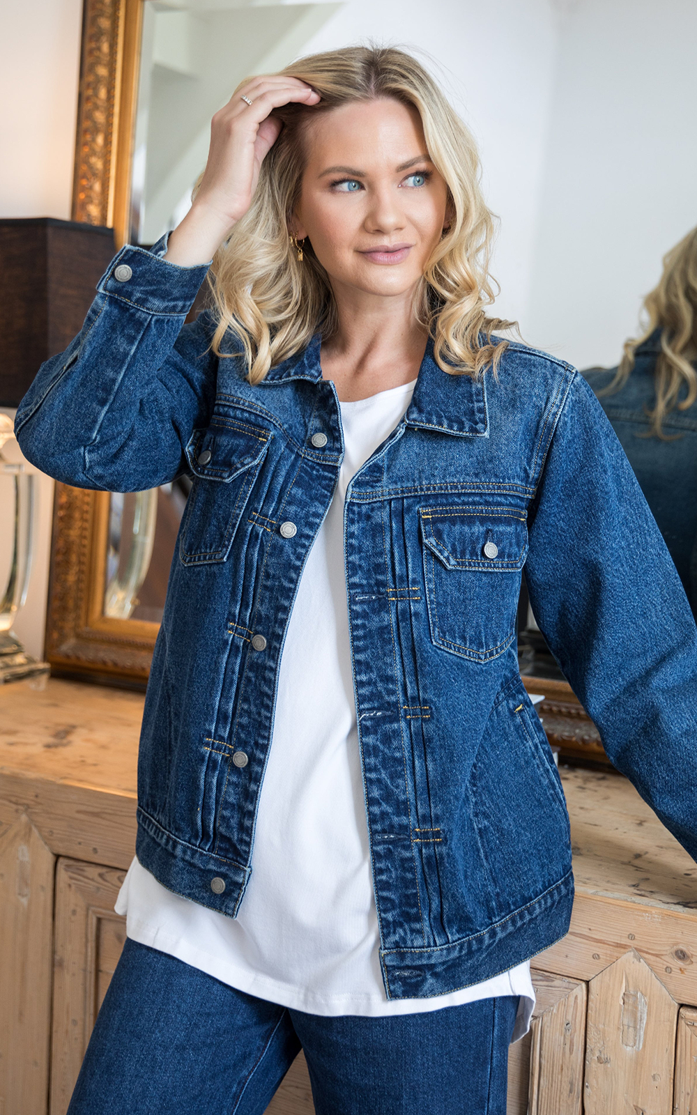 Denim Basic Jacket – Zebrano | Designer Clothing NZ