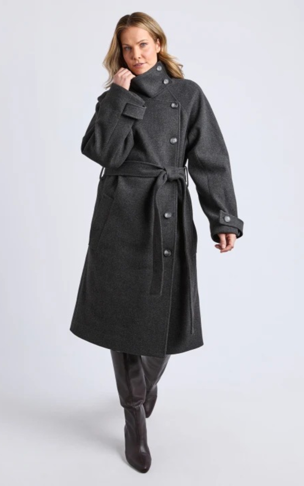 Caroline Coat – Zebrano | Designer Clothing NZ
