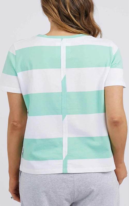 Block Stripe Ss Tee – Zebrano | Designer Clothing NZ
