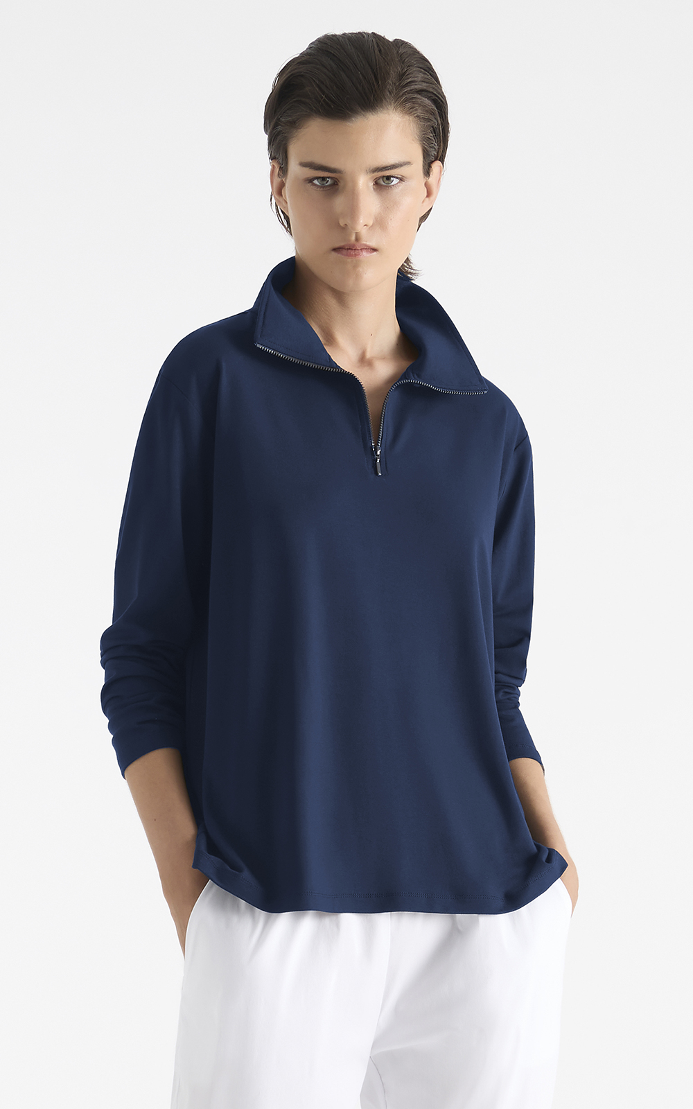 Half Zip Sweater – Zebrano | Designer Clothing NZ