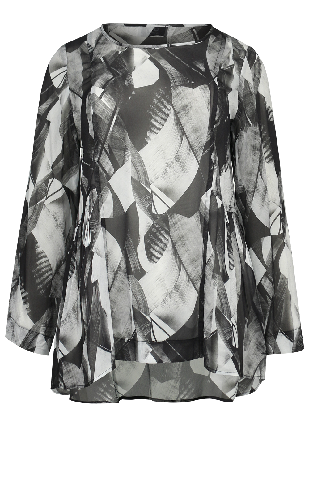 Streamers Frill Top – Zebrano | Designer Clothing NZ