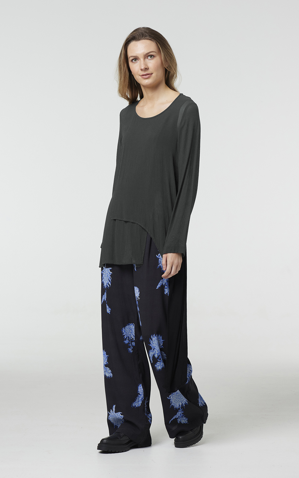 Laundry Overlay Top – Zebrano | Designer Clothing NZ