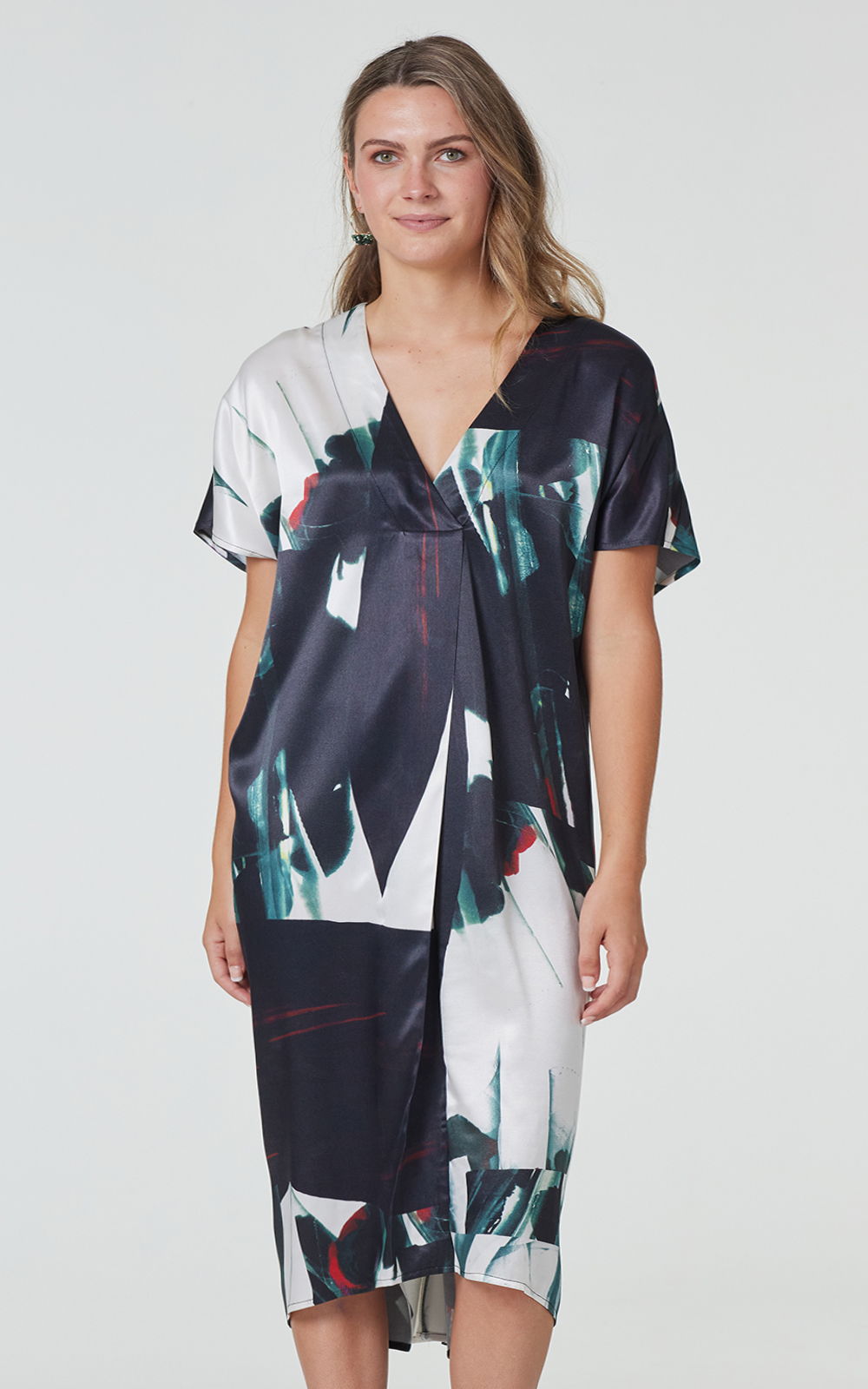Kaleidoscope Pleat Dress – Zebrano | Designer Clothing NZ
