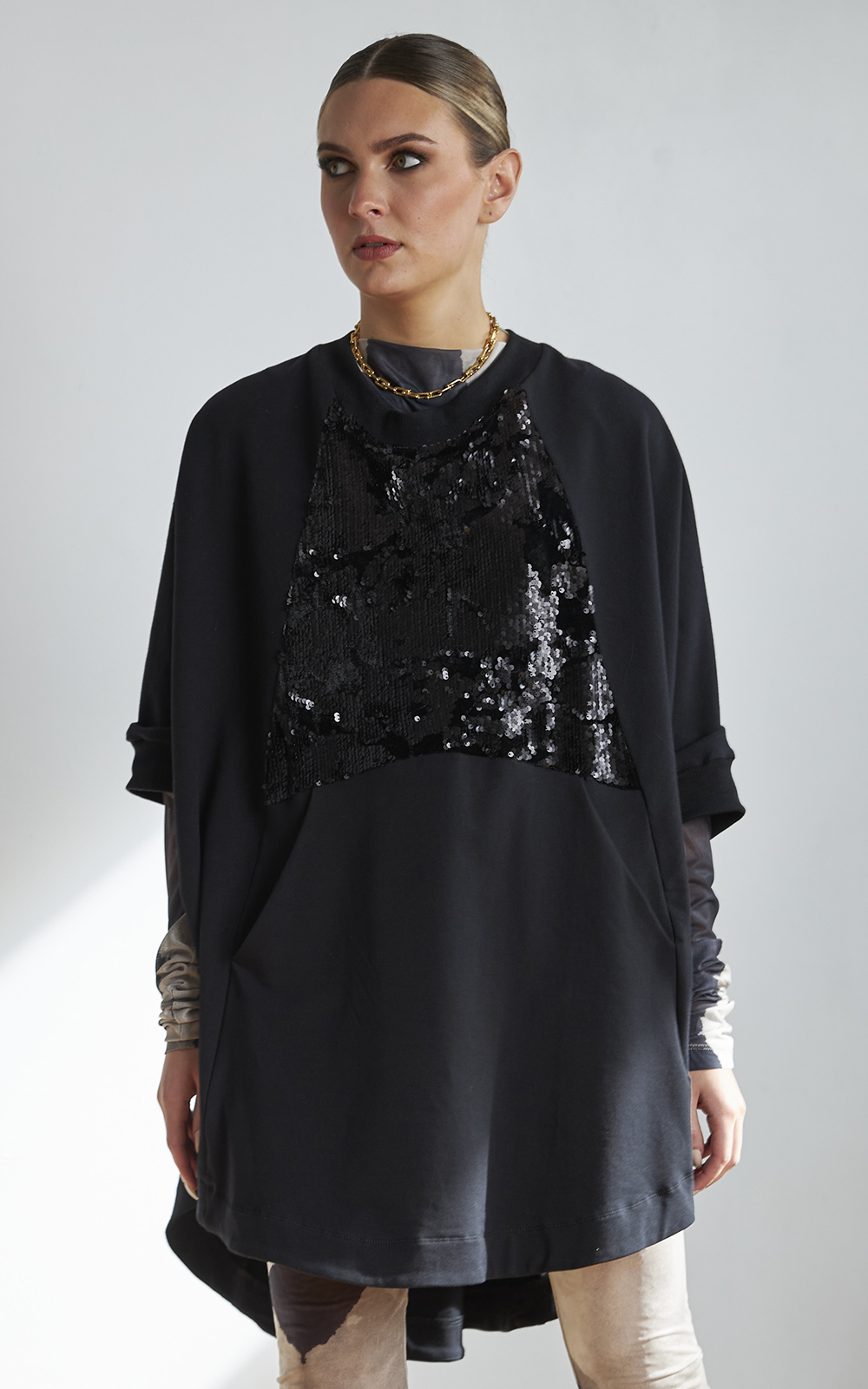 Kyoto Drape Sweater – Zebrano | Designer Clothing NZ