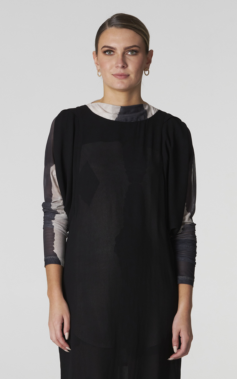 Ceres Mesh Top – Zebrano | Designer Clothing NZ