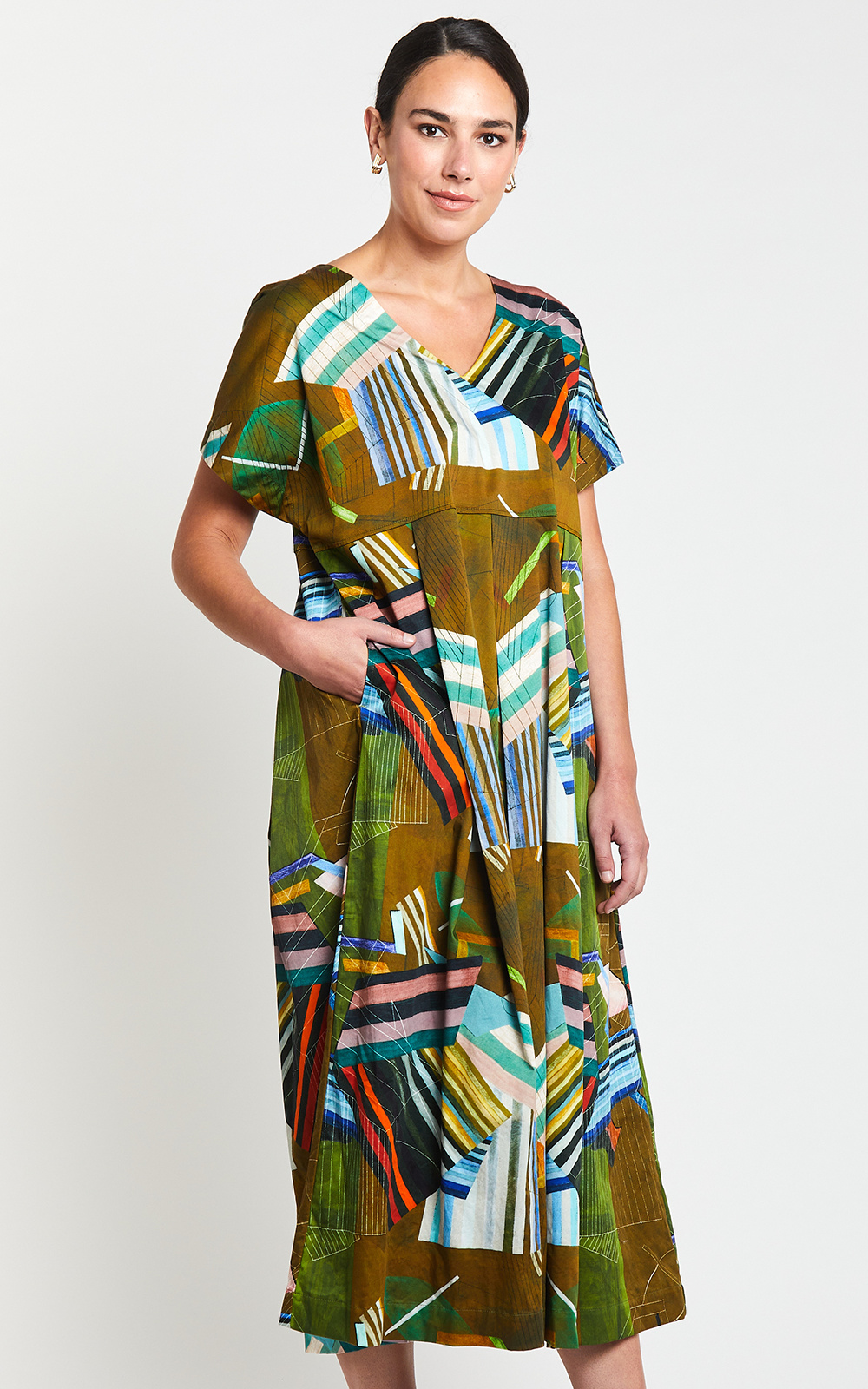 Picasso Midi Dress – Zebrano | Designer Clothing NZ