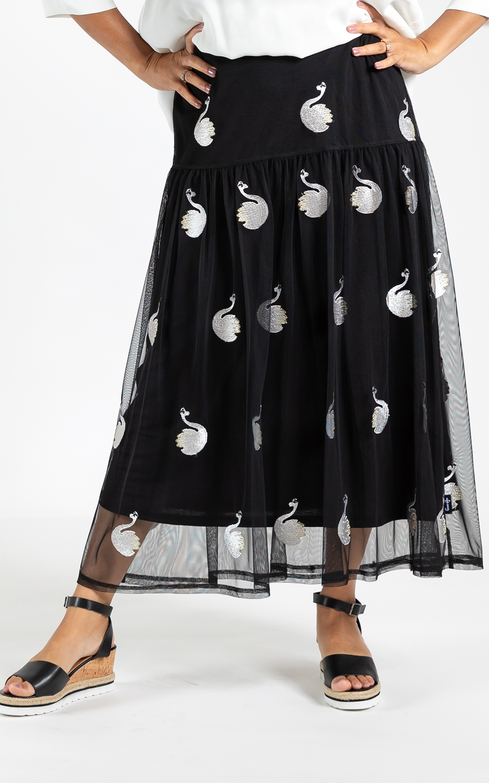 Swan Skirt – Zebrano | Designer Clothing NZ
