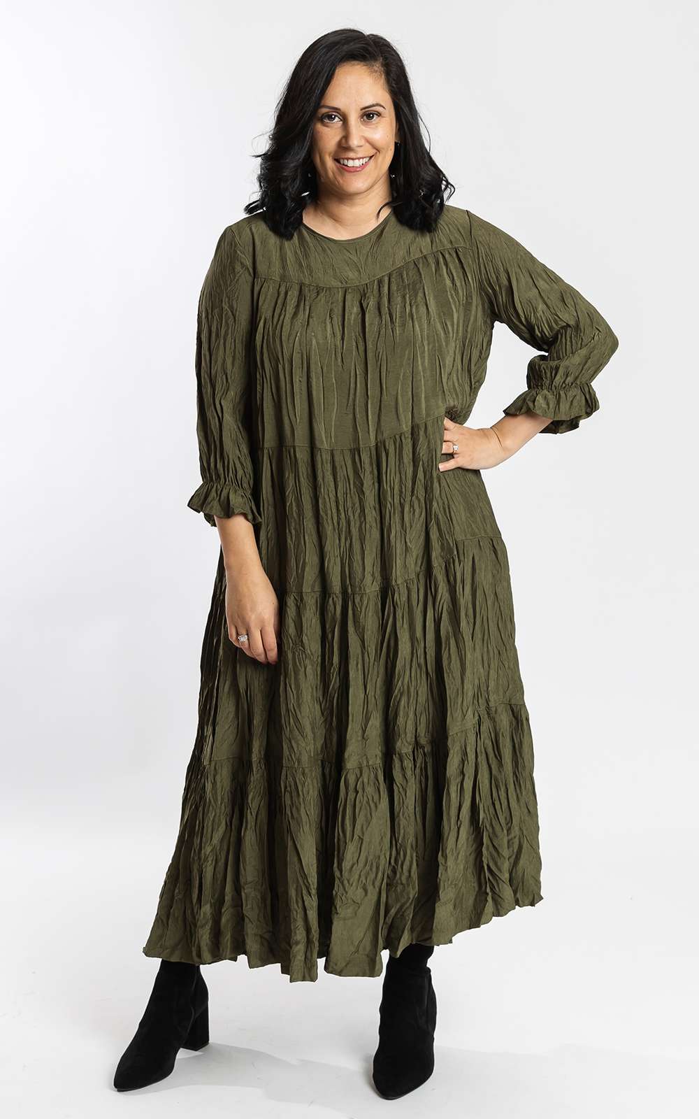 Cascade Dress – Zebrano | Designer Clothing NZ