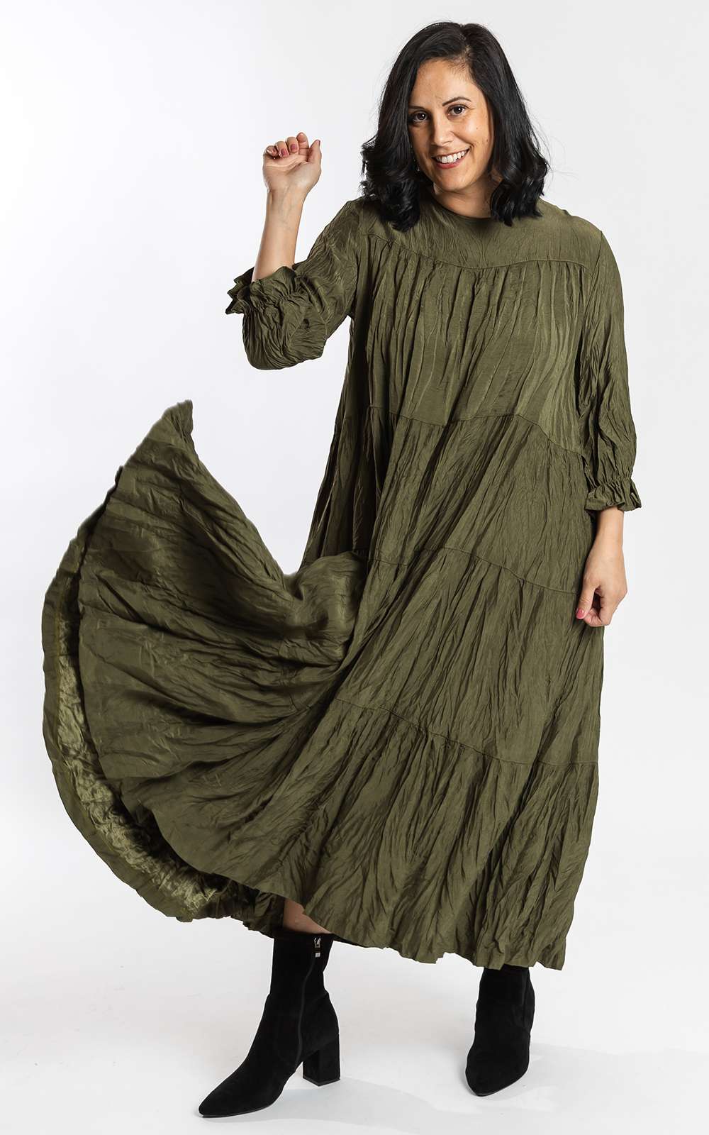 Cascade Dress – Zebrano | Designer Clothing NZ