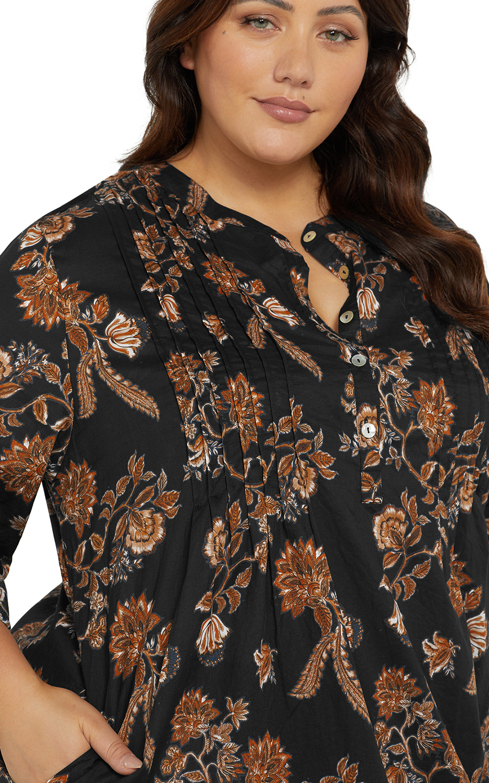 Gershwin Button Placket Overshirt Cover Up – Zebrano | Designer Clothing NZ