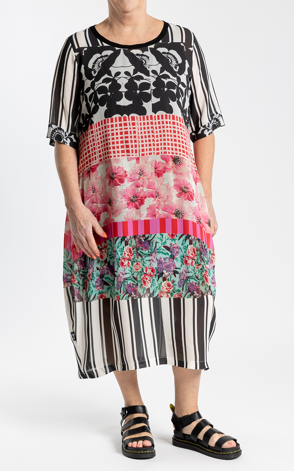 Sandy Dress Blossom Layers – Zebrano | Designer Clothing NZ