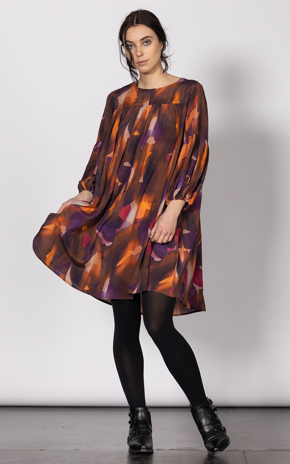 Doris Day Dress – Zebrano | Designer Clothing NZ