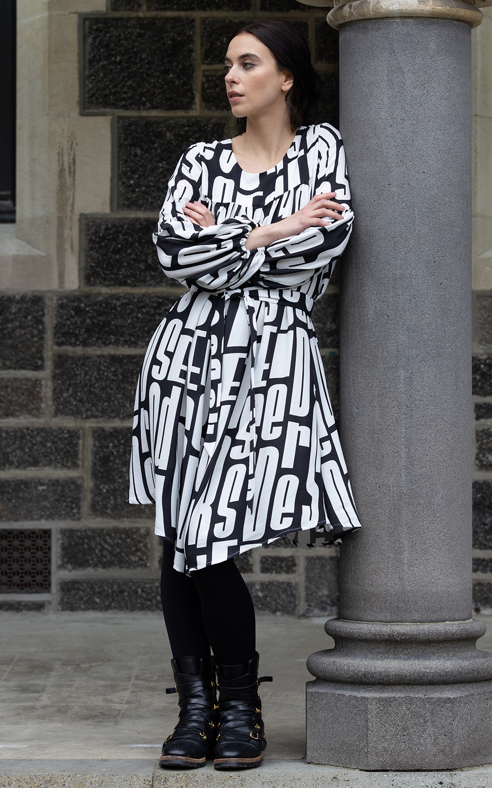 Doris Day Dress – Zebrano | Designer Clothing NZ