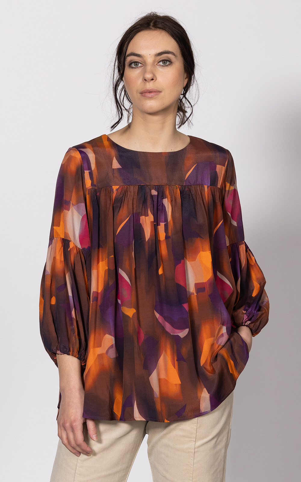 Doris Day Top – Zebrano | Designer Clothing NZ
