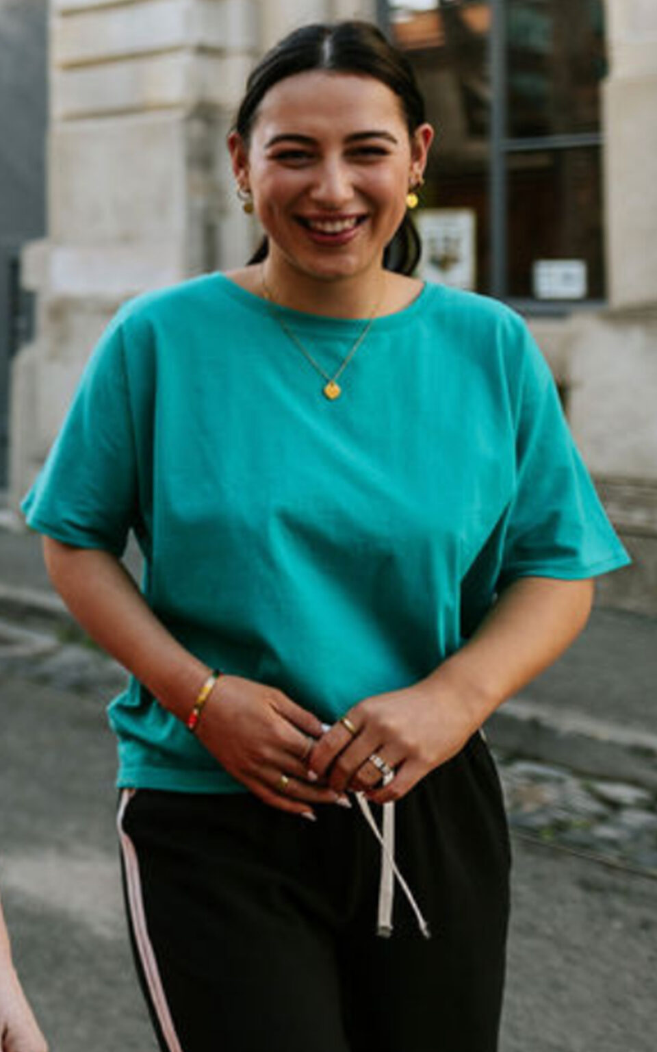 Charlotte Tee – Zebrano | Designer Clothing NZ