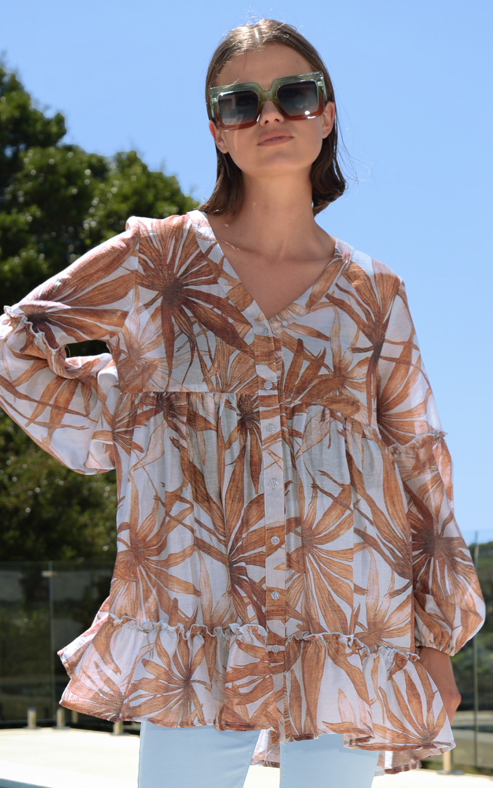 Take Cover Top – Zebrano | Designer Clothing NZ