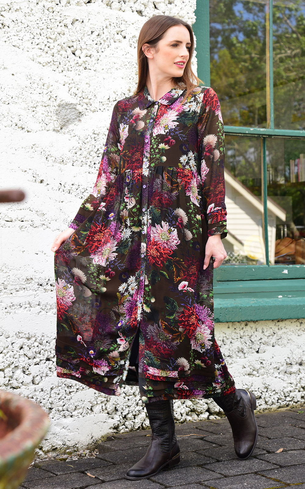 Give A Tuck Dress – Zebrano | Designer Clothing NZ