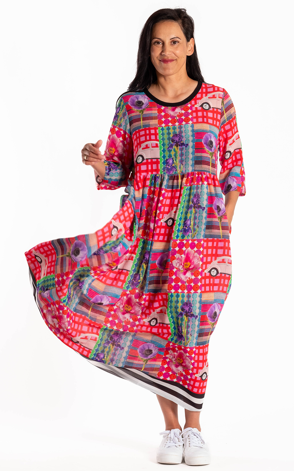 Kylie Dress – Zebrano | Designer Clothing NZ