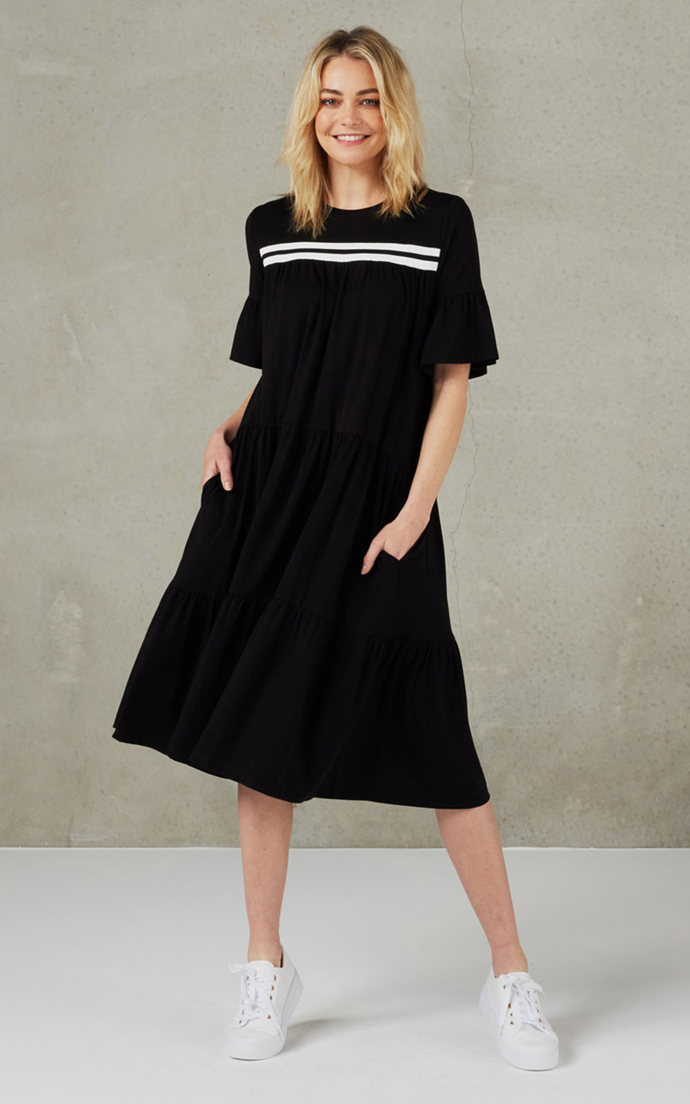 Nikki Dress – Zebrano | Designer Clothing NZ