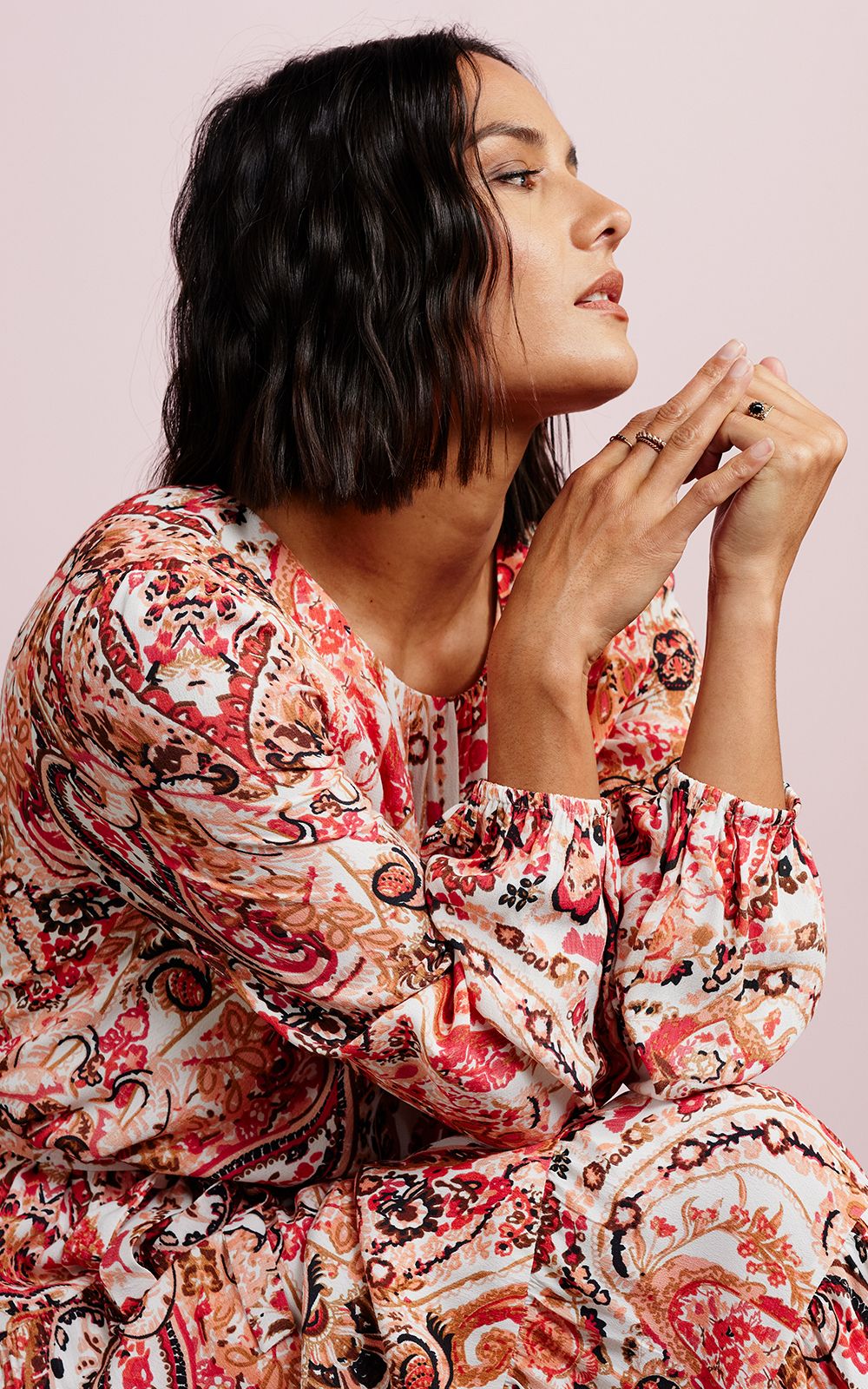 Eden Dress In Arabella – Zebrano | Designer Clothing NZ