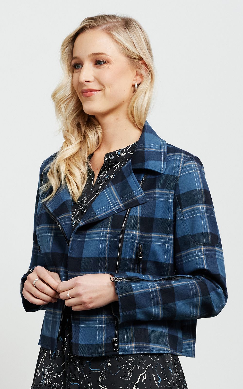 Johnny Jacket In Plaid – Zebrano | Designer Clothing NZ