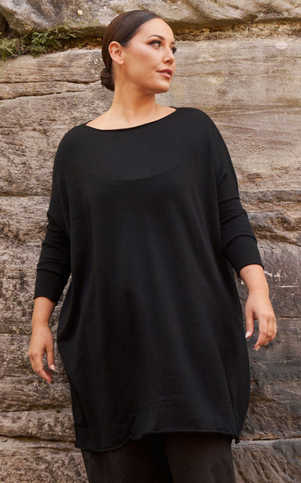 Emi Dress In Wool – Zebrano | Designer Clothing NZ