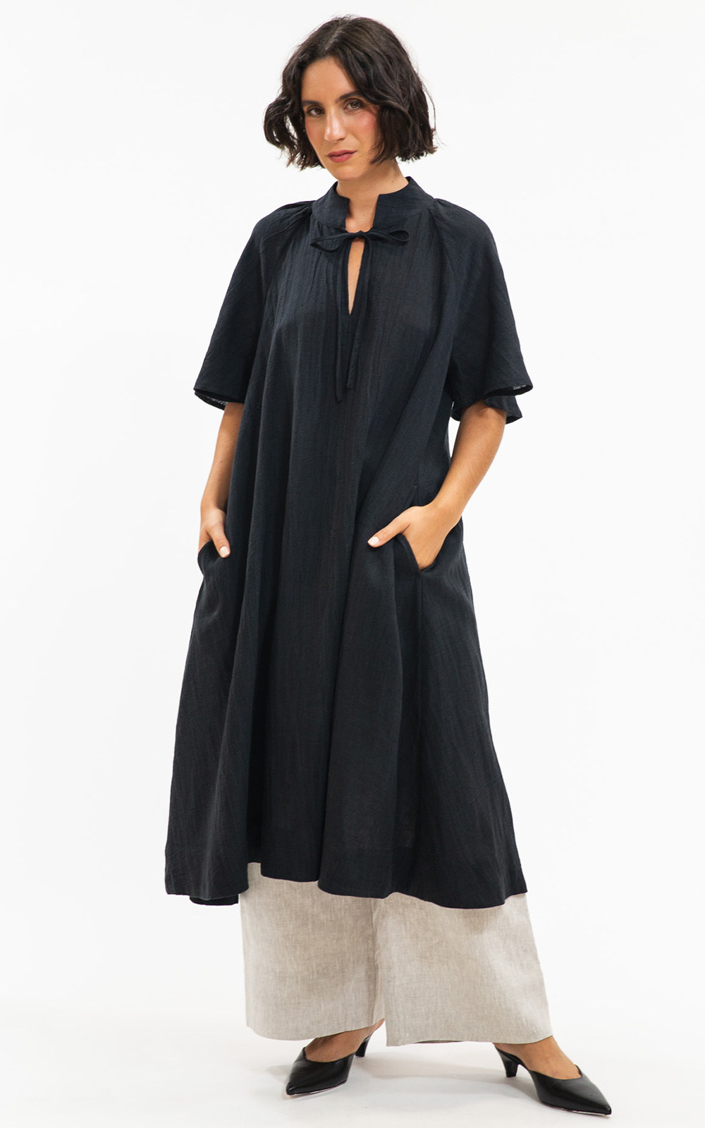 Gaynor Dress – Zebrano | Designer Clothing NZ