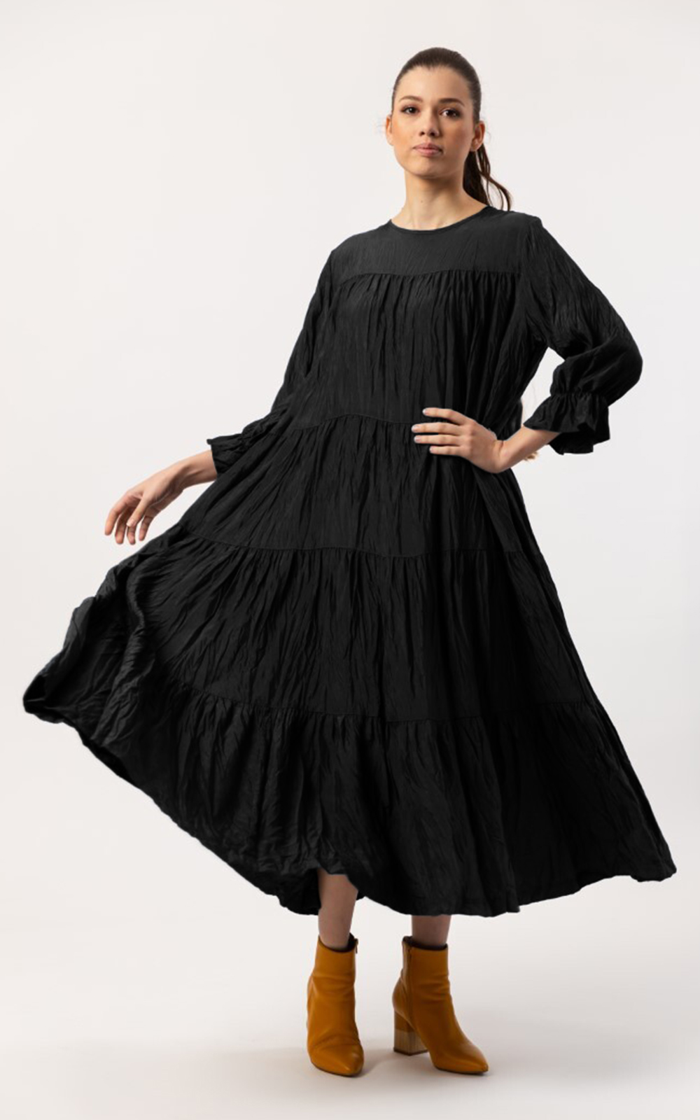 Cascade Dress – Zebrano | Designer Clothing NZ