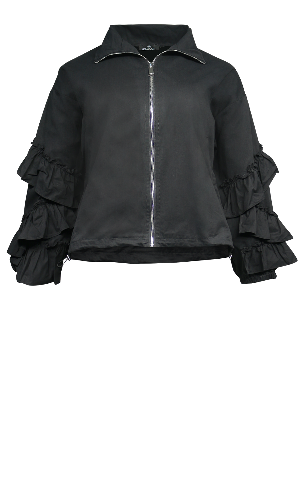 Ruffle Jacket Black – Zebrano | Designer Clothing NZ