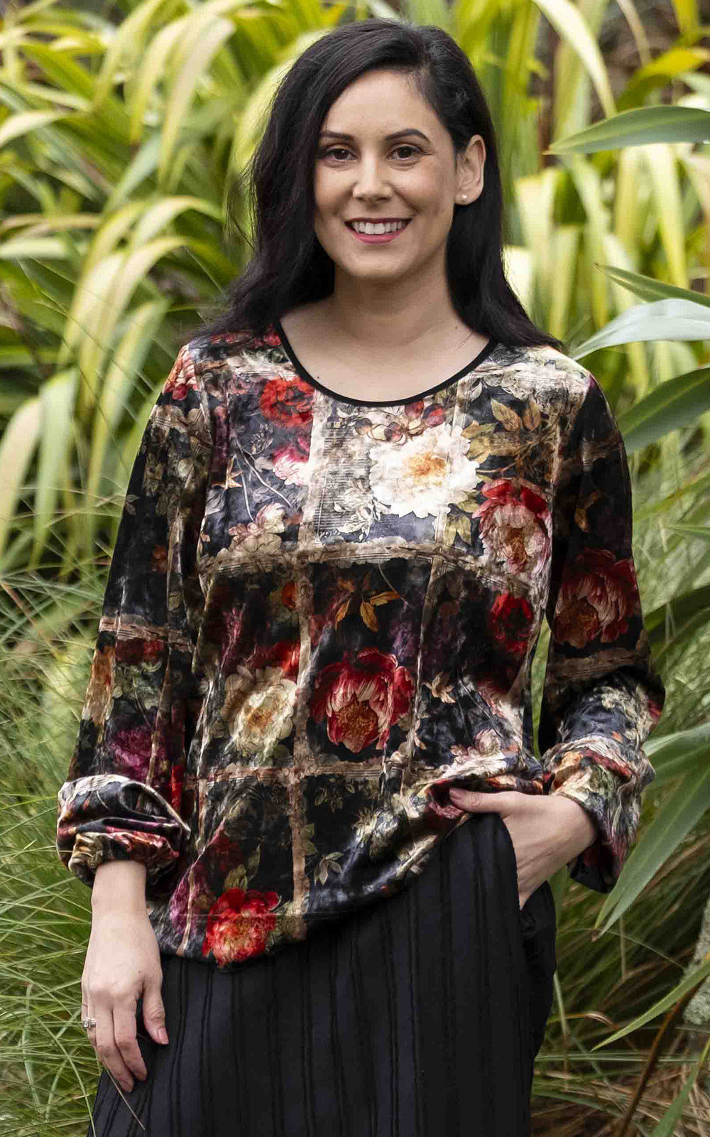 Lattice Top – Zebrano | Designer Clothing NZ