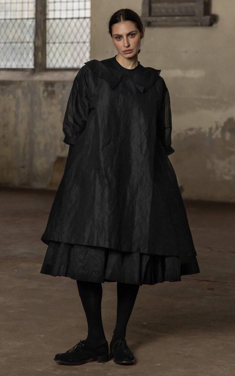 Harlow Tunic Cotton Organdy – Zebrano | Designer Clothing NZ