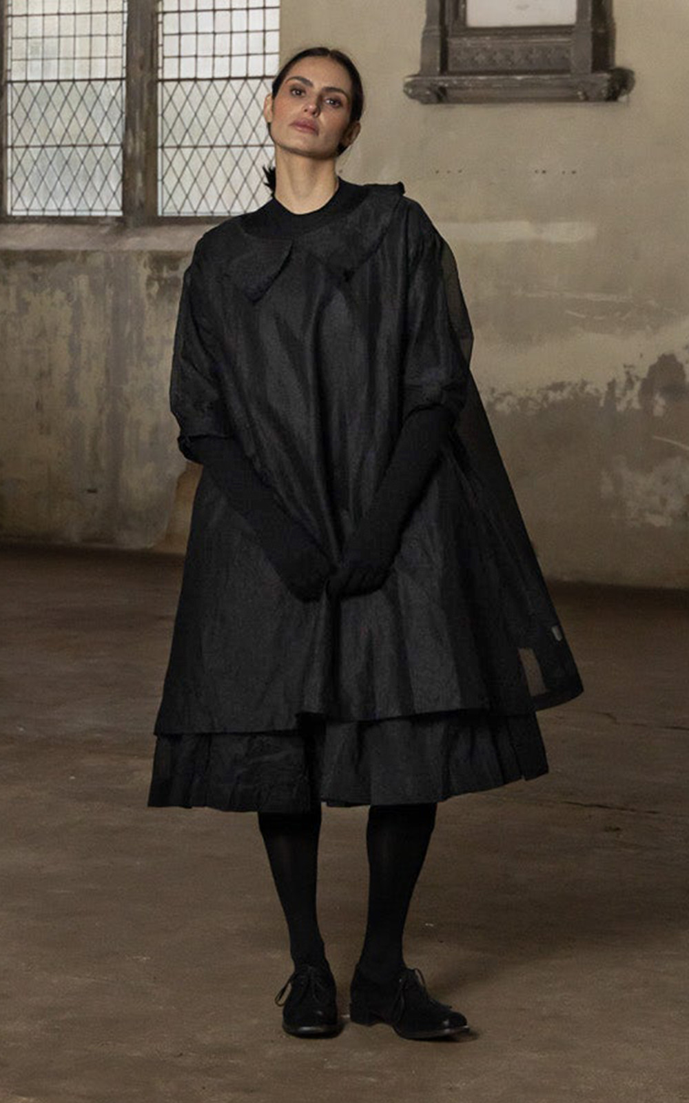 Harlow Tunic Cotton Organdy – Zebrano | Designer Clothing NZ