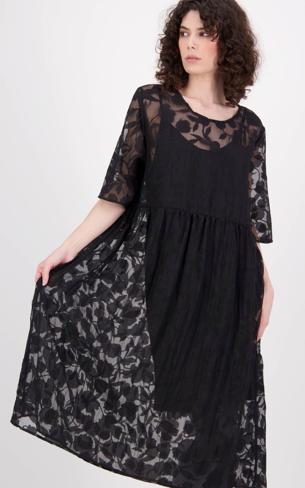 Aman Floral Dress – Zebrano | Designer Clothing NZ