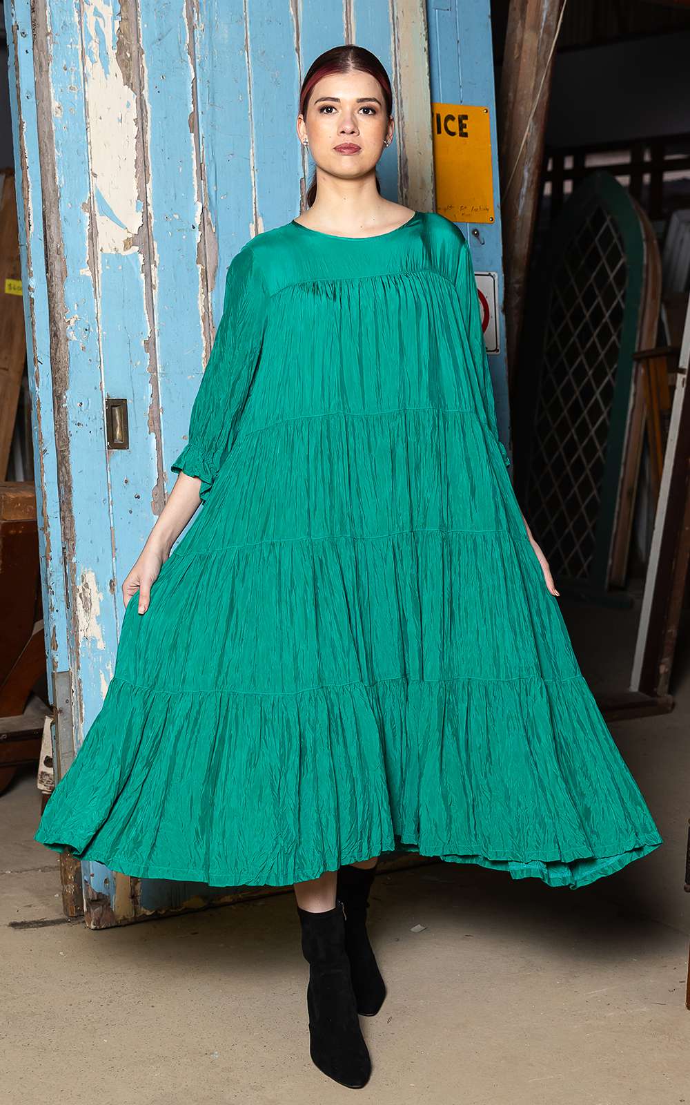 Cascade Dress Seafoam – Zebrano | Designer Clothing NZ