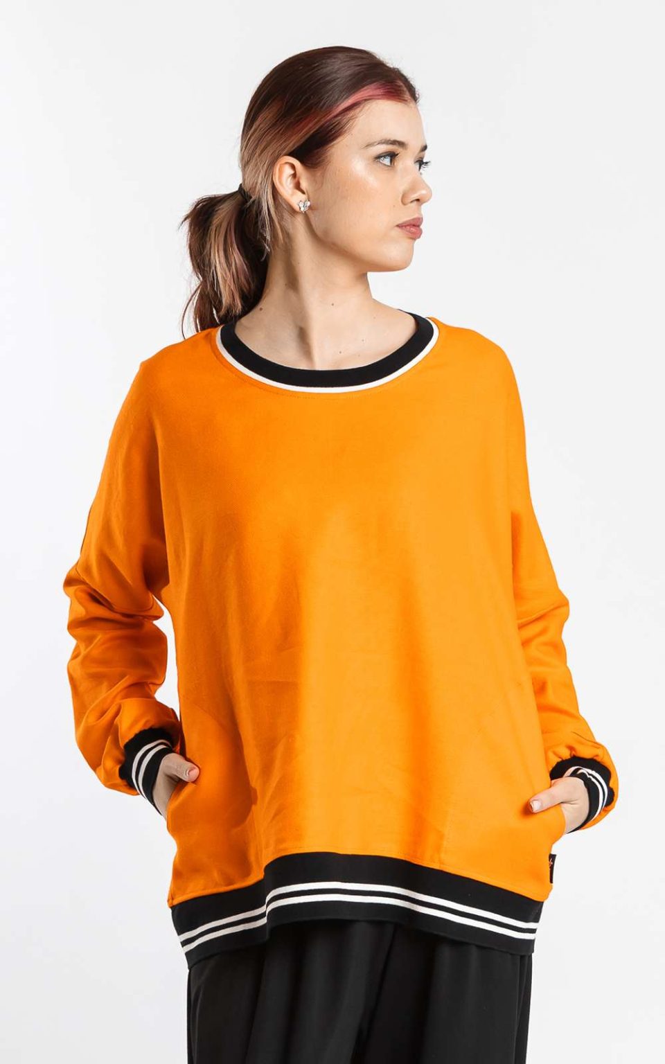 Sweatshirt Tangerine – Zebrano | Designer Clothing NZ