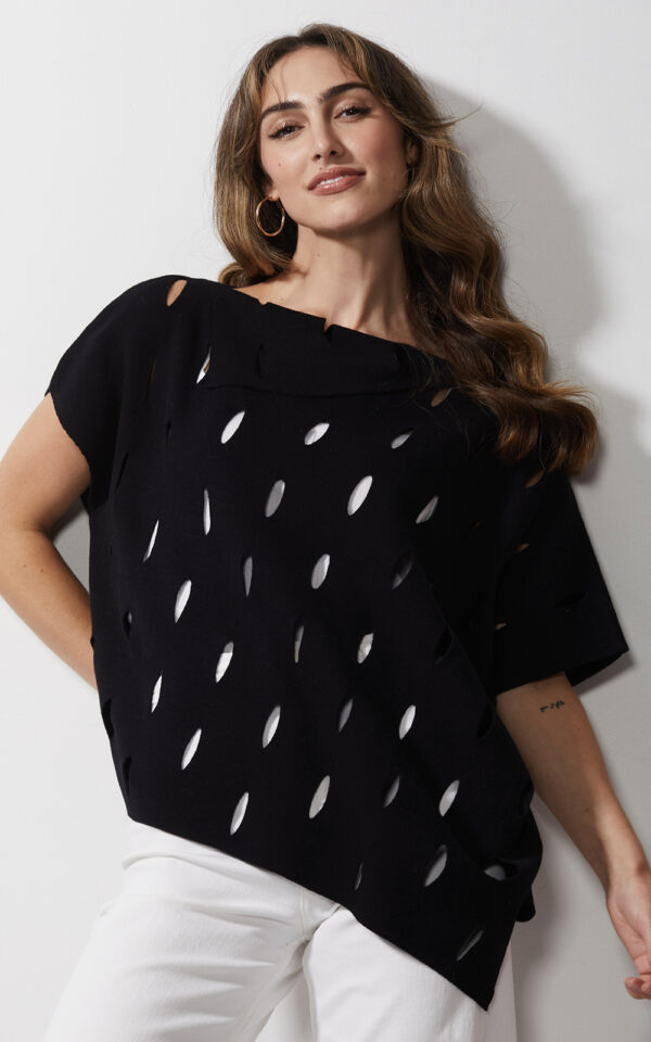 Cabin Stitched A-Line Jumper – Zebrano | Designer Clothing NZ