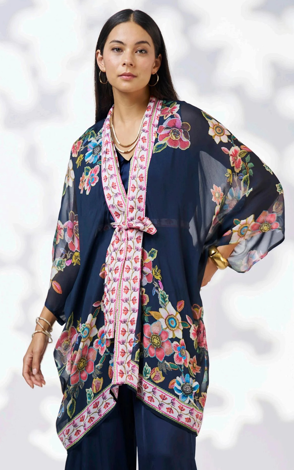 Mystic Rose Kimono – Zebrano | Designer Clothing NZ