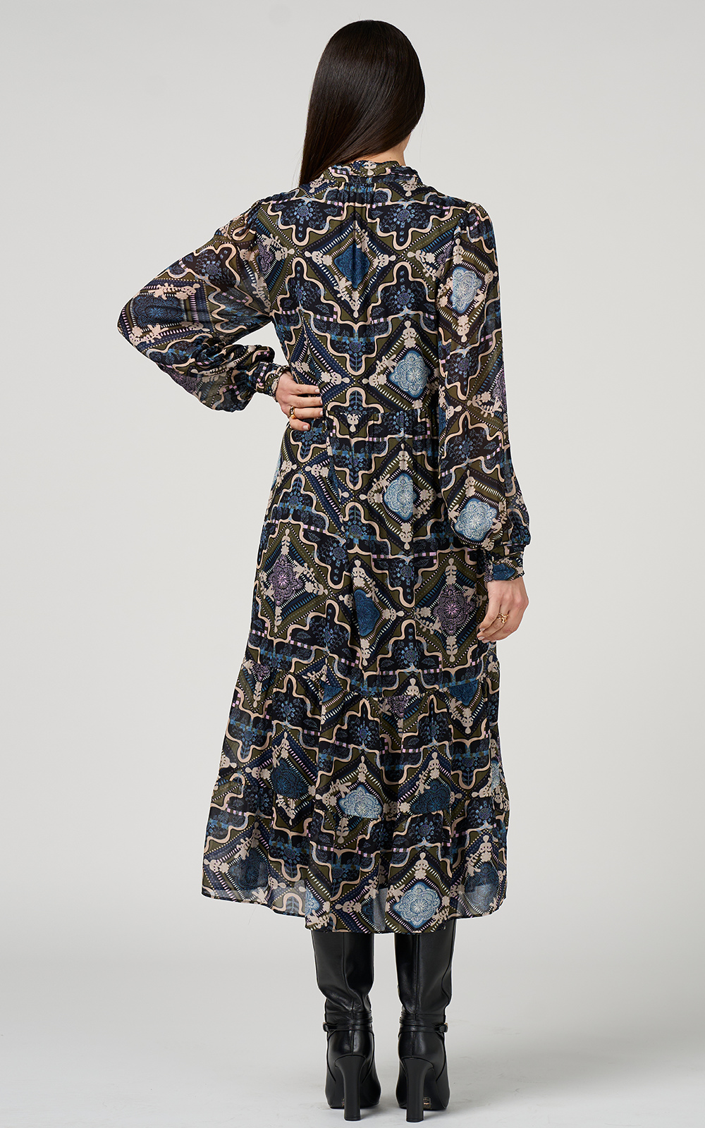 Regalia Midi Dress – Zebrano | Designer Clothing NZ