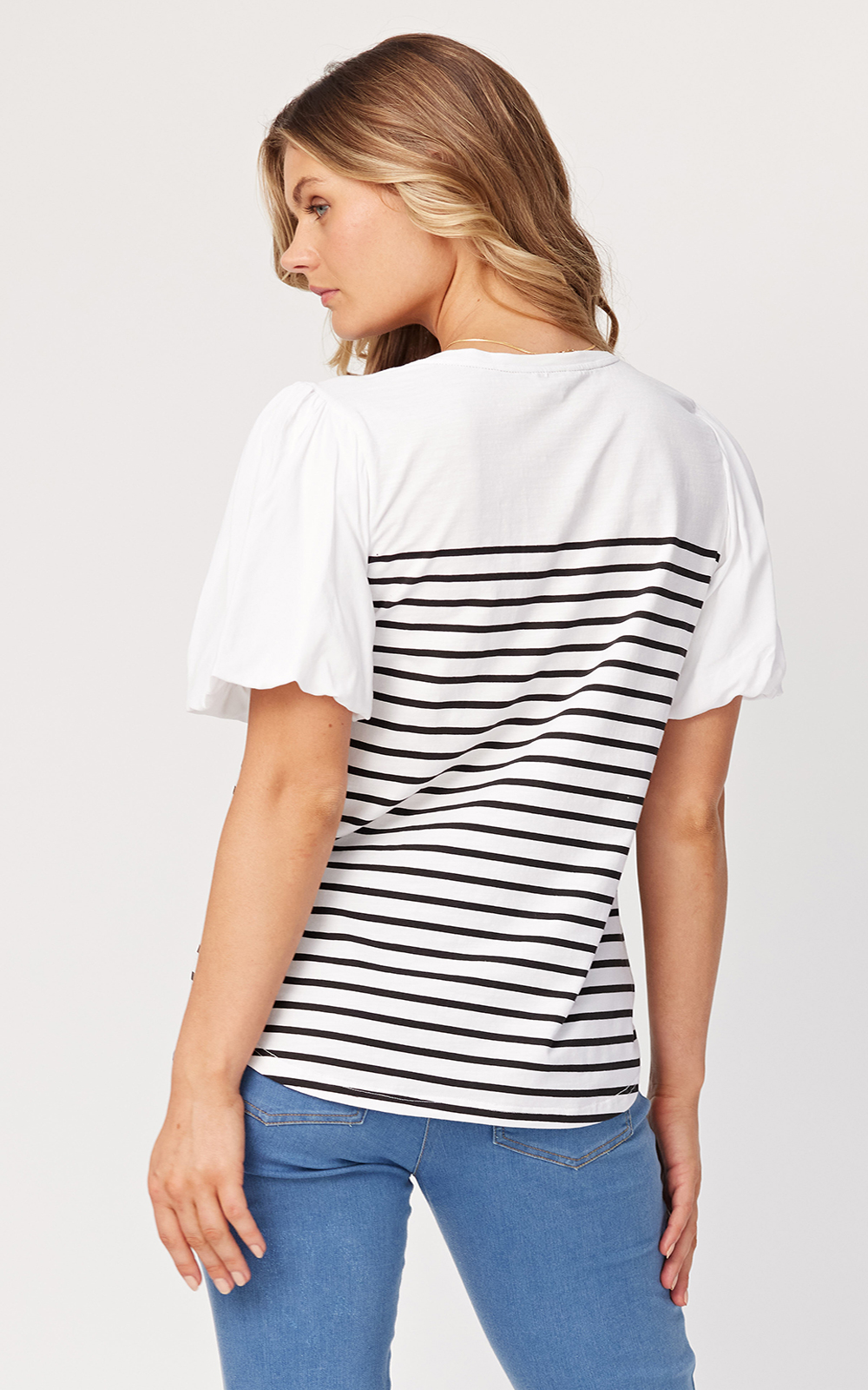 Lilly Stripe Tee – Zebrano | Designer Clothing NZ