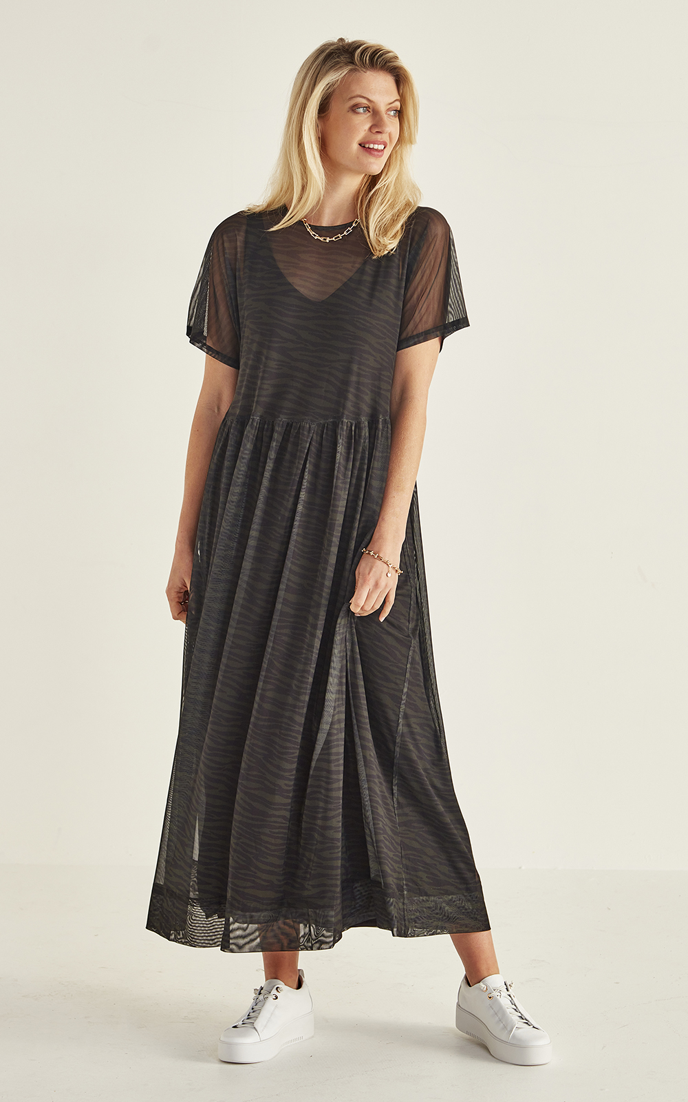 Sarah Dress And Slip – Zebrano | Designer Clothing NZ