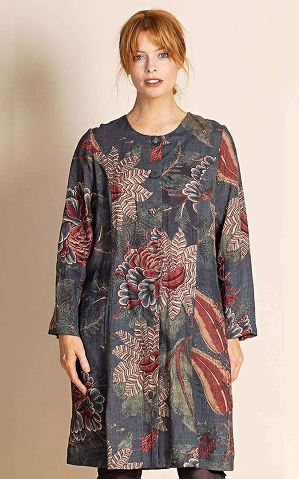 Eden King Noble Coat – Zebrano | Designer Clothing NZ