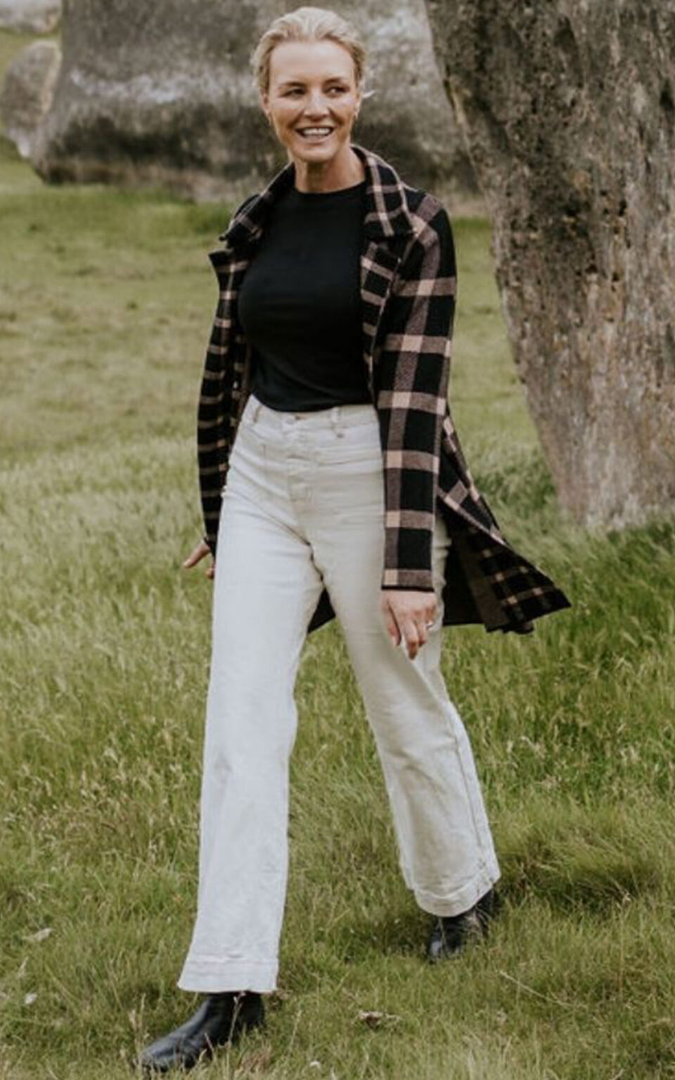 Mila Knit Coat – Zebrano | Designer Clothing NZ