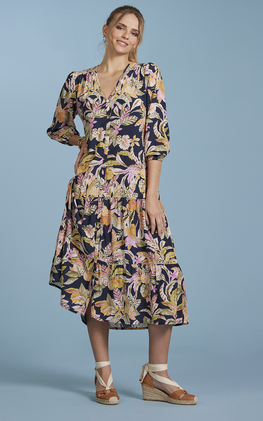 Pina Colada Midi Dress – Zebrano | Designer Clothing NZ