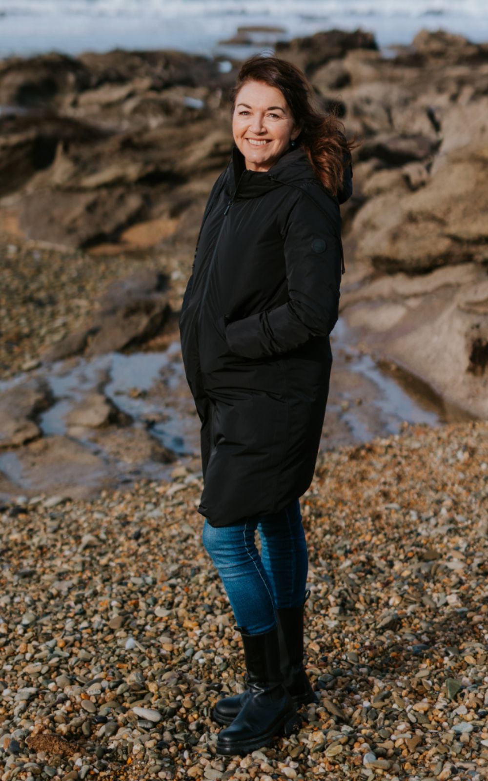 Queens Coat – Zebrano | Designer Clothing NZ