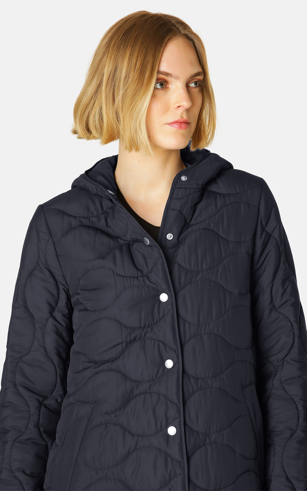 Quilted Hood Jacket – Zebrano | Designer Clothing NZ