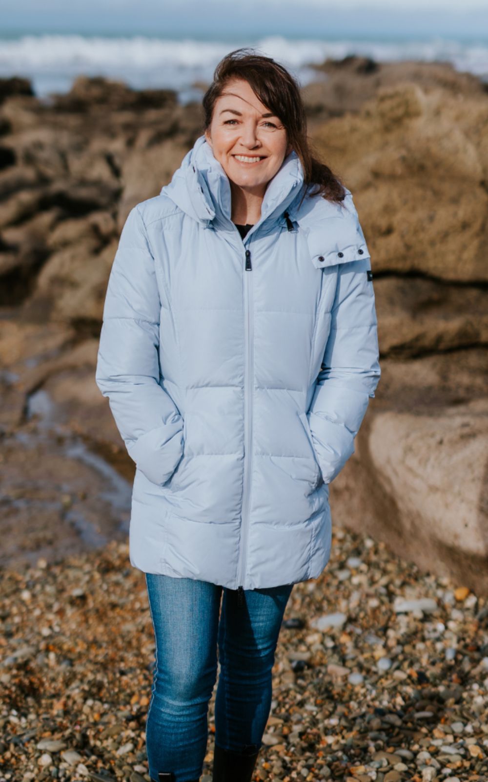 Riley Coat – Zebrano | Designer Clothing NZ